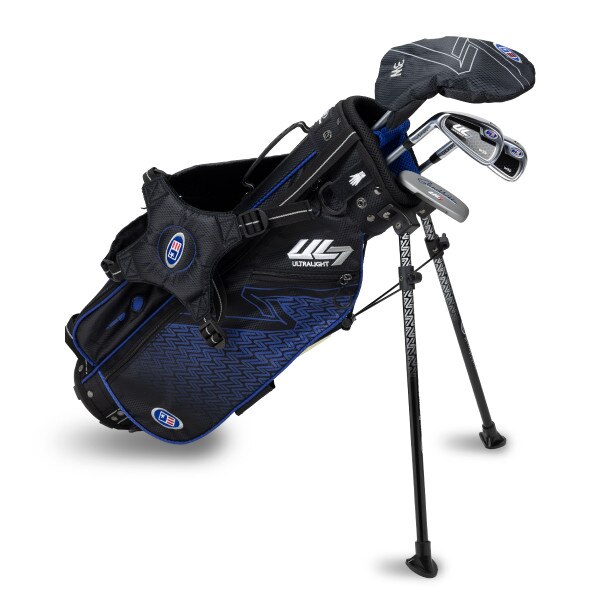 Left Hand UL7-45 4 Club Stand Set, Black/Blue | U.S. Kids Golf