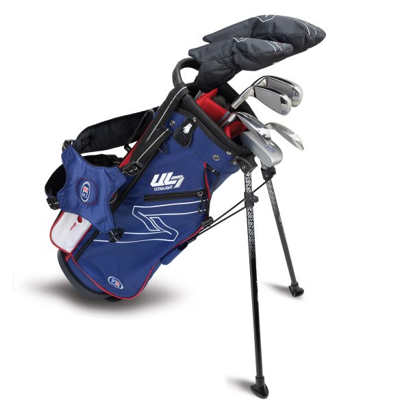 Right Hand UL7-48 7 Club Stand Set, Navy/Red | U.S. Kids Golf