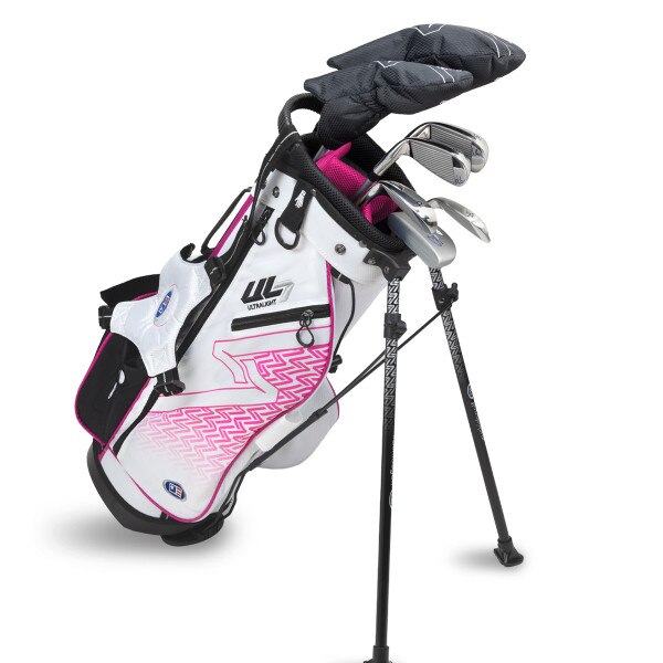 Right Hand UL7-48 7 Club Stand Set, White/Pink | U.S. Kids Golf