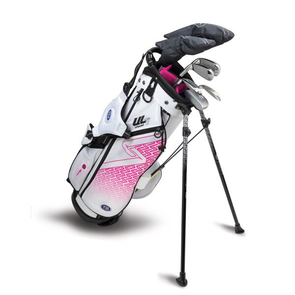 Right Hand UL7-54 7 Club Stand Set, White/Pink | U.S. Kids Golf