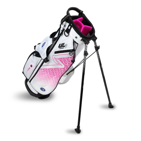 UL7-54 Stand Bag/27.5 Inch, White/Pink | U.S. Kids Golf